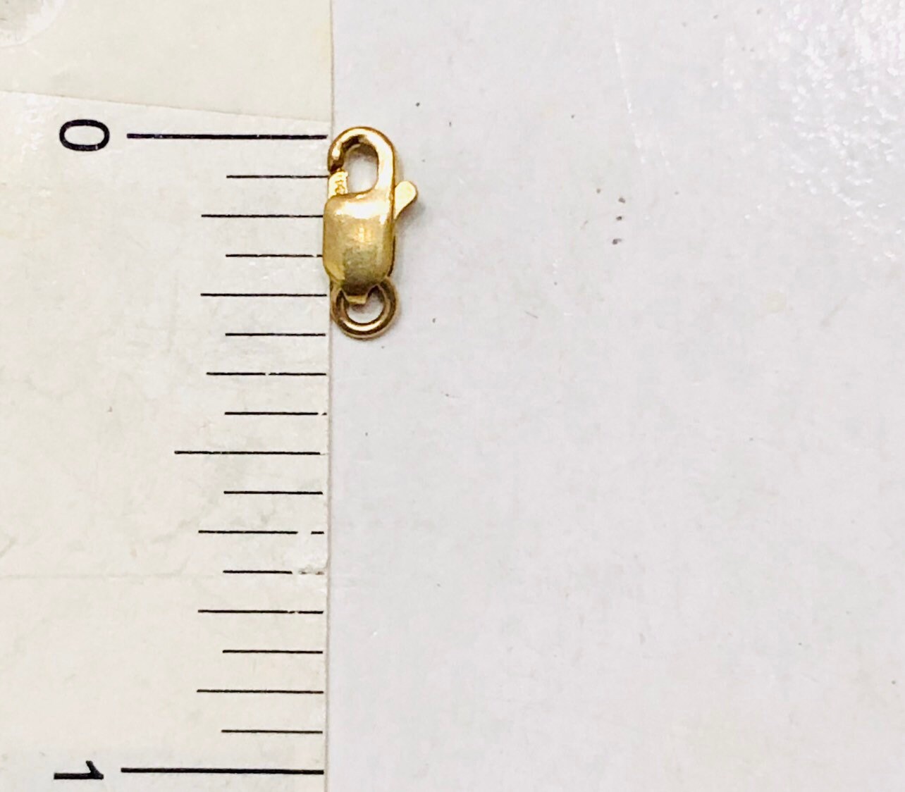 Solid 14K Yellow Gold Lobster Clasp With Open Jump Ring 7mm - Etsy