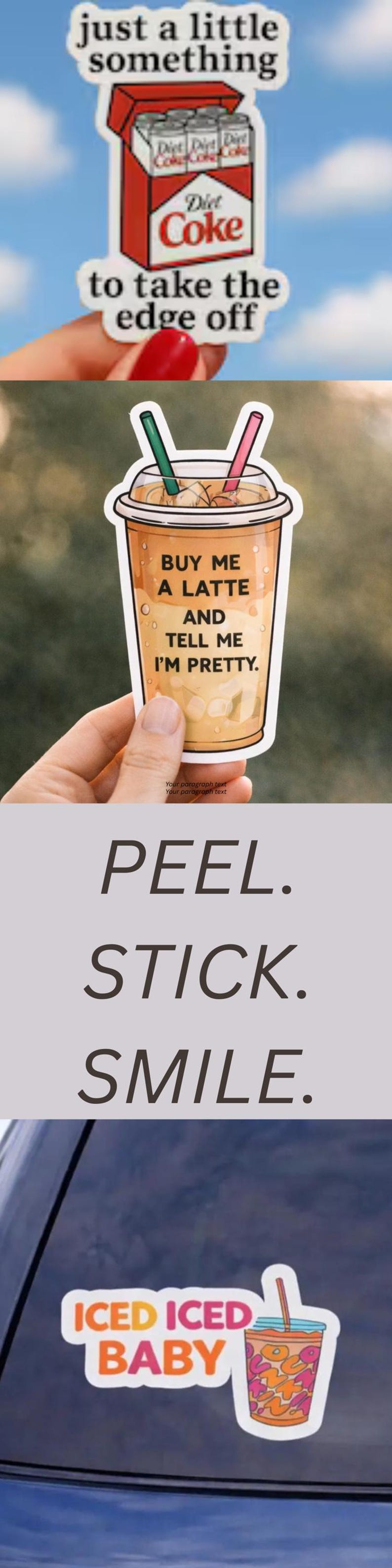 Diet Coke Lover Die Cut Sticker Funny Soda Addict Vinyl Decal Car ...