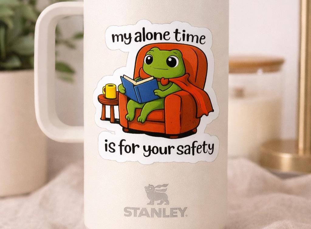 Frog Meme Sticker Funny Vinyl Decal for Laptop or Water Bottle Gift for ...