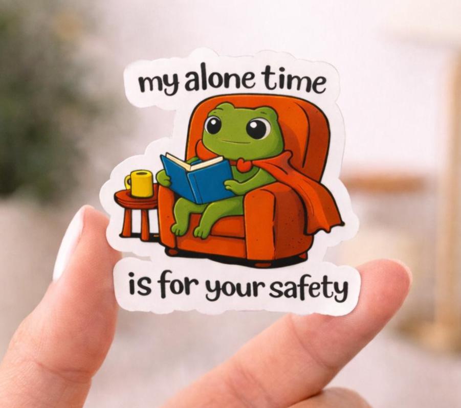Frog Meme Sticker Funny Vinyl Decal for Laptop or Water Bottle Gift for ...
