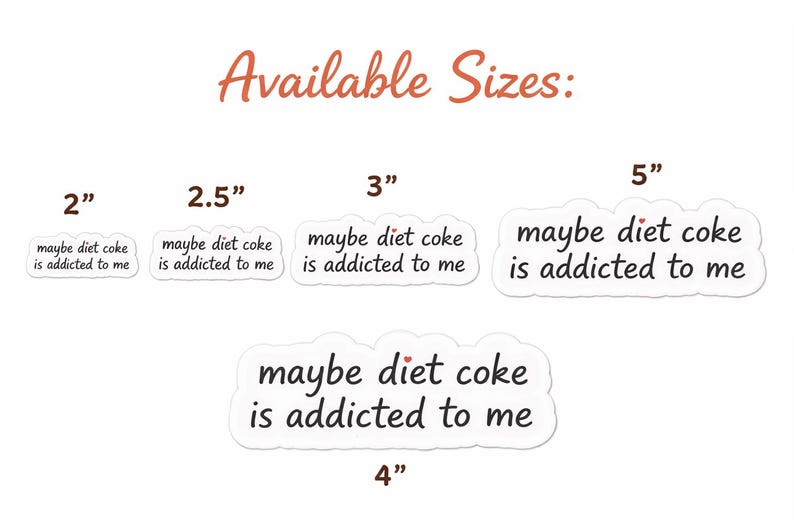 Diet Coke Lover Die Cut Sticker Funny Soda Addict Vinyl Decal Car ...