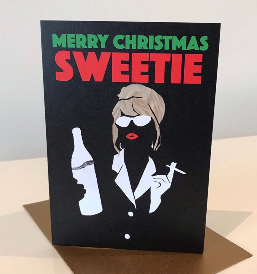 Absolutely Fabulous Patsy Stone Card - "merry Christmas Sweetie" Xmas ...