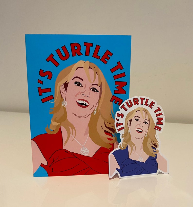 Ramona Singer / 'It's Turtle Time' / Tarjeta de - Etsy España