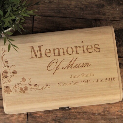 Personalised Memorial Box Memories of A Loved One Memorial - Etsy