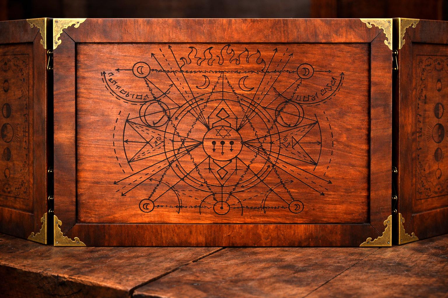 Personalized Wooden DM Screen: Esoteric Alchemy Dungeons and Dragons - Etsy