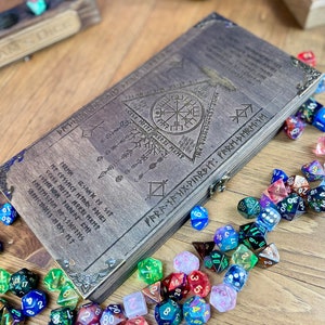 The Norse Gods Viking Dice Box | D&D Dice Box | Roll Tray | Tabletop ...