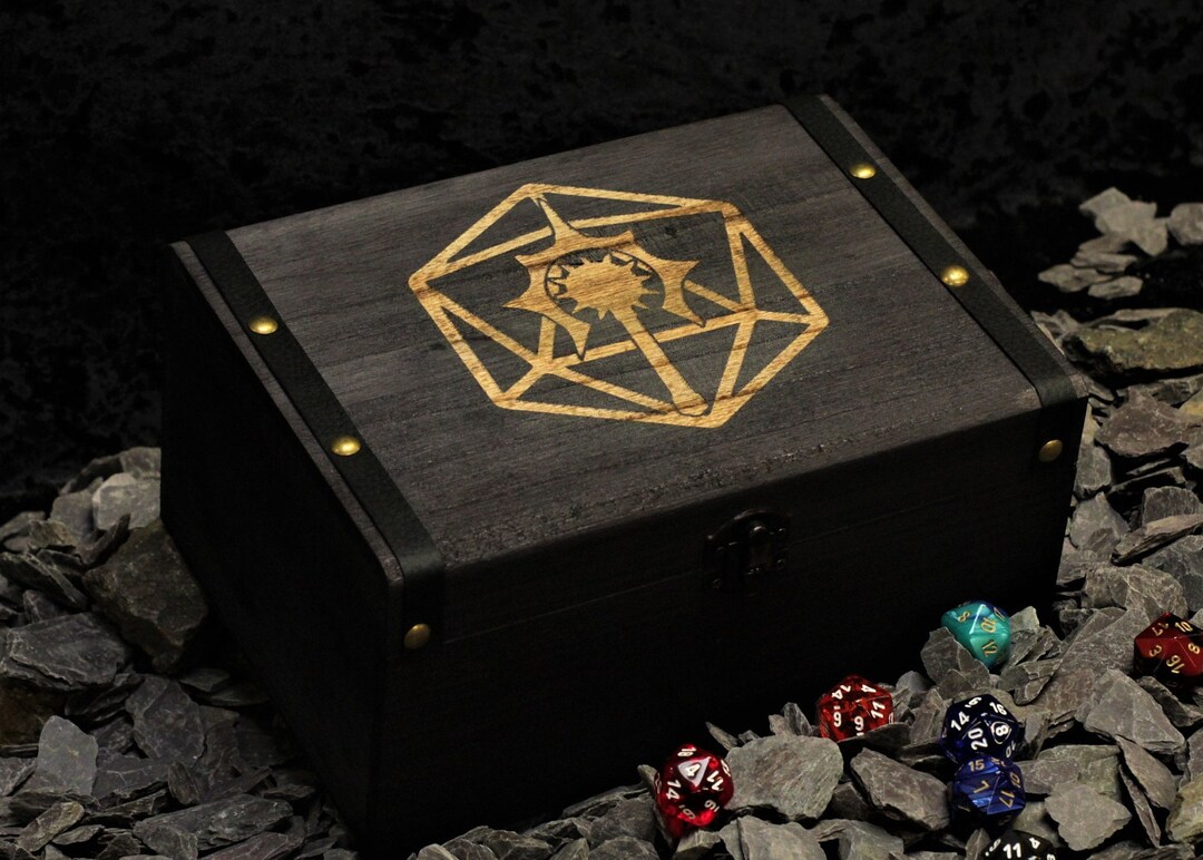 Engraved Cleric Dice Box: Solid Wood D&D Dice Vault - Etsy