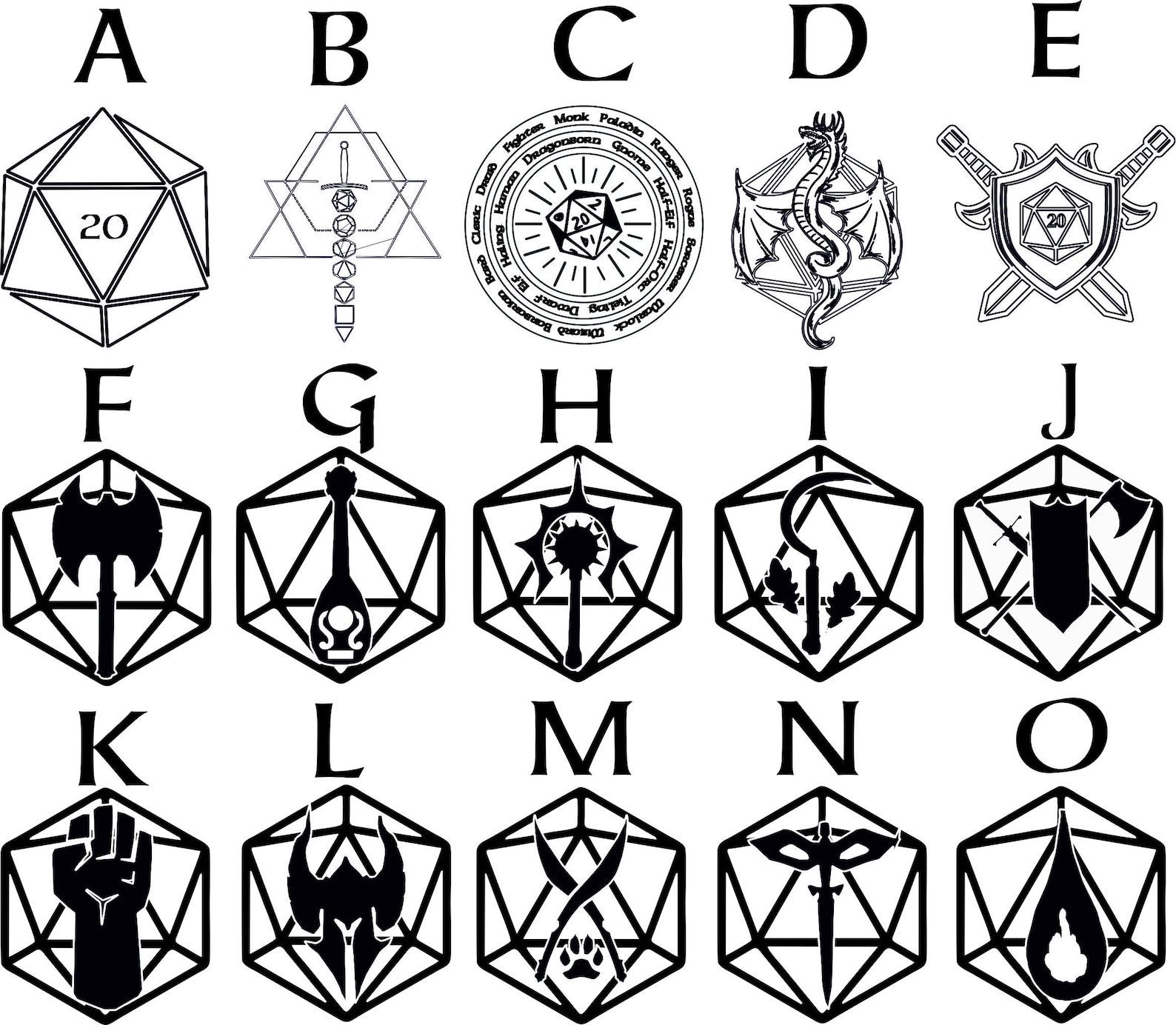 DND Engraved Hip Flask Choice of Colours & Designs Table | Etsy