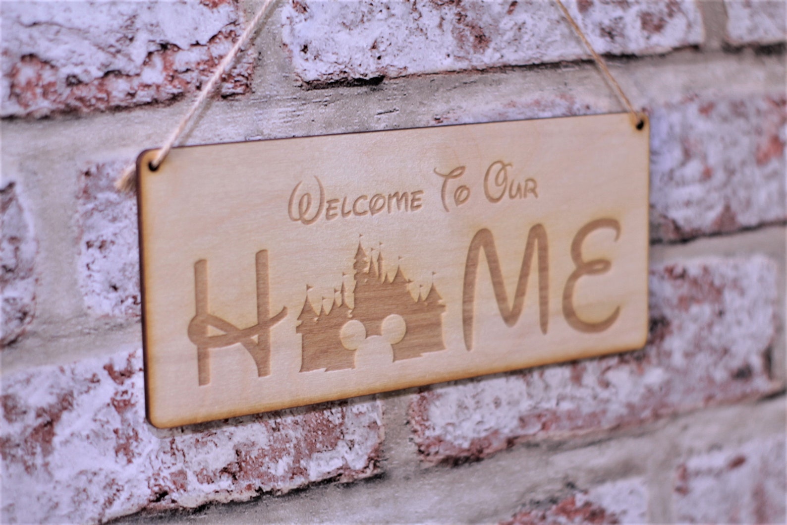Welcome to Our Home Disney Style Princess Castle Engraved - Etsy