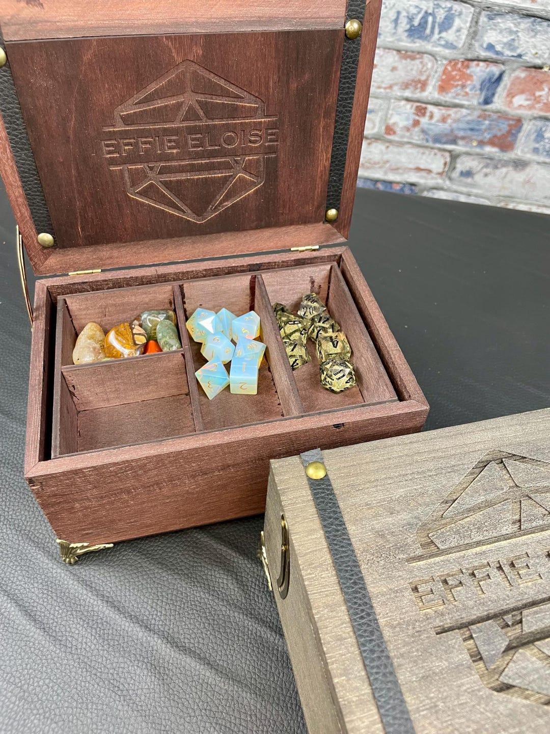 Personalized Engraved Dice Box With Lift-out Tray: D&D, TTRPG Storage ...