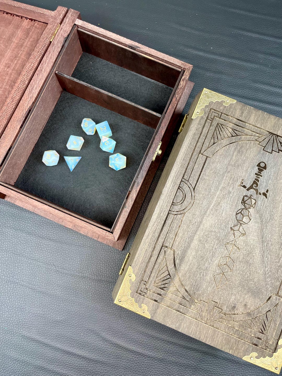 Dice Box & Roll Tray Combo | DND Storage Box | Trinket Box | Dungeons ...