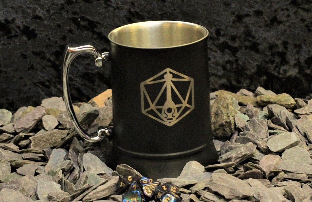 Bard Engraved Personalised Metal Drinking Tankard Drinking Cup D&D D20 ...