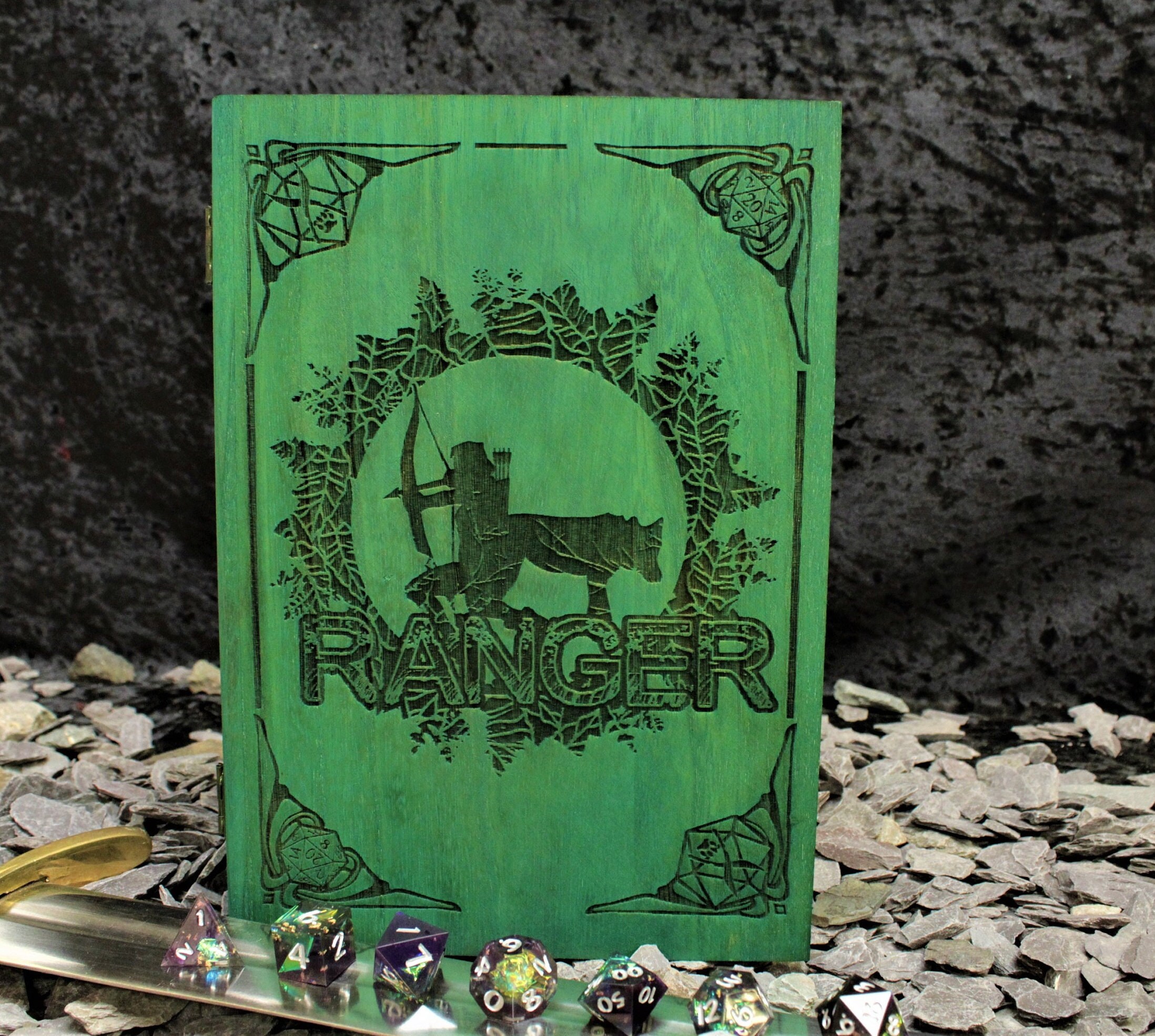 Ranger Book Effect Dice Box and Roll Tray DND D&D - Etsy