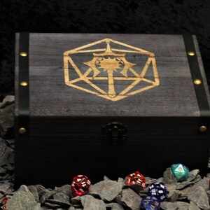 Engraved Cleric Dice Box: Solid Wood D&D Dice Vault - Etsy
