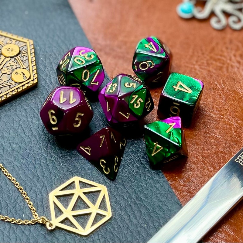 Purple Dice Set - Etsy