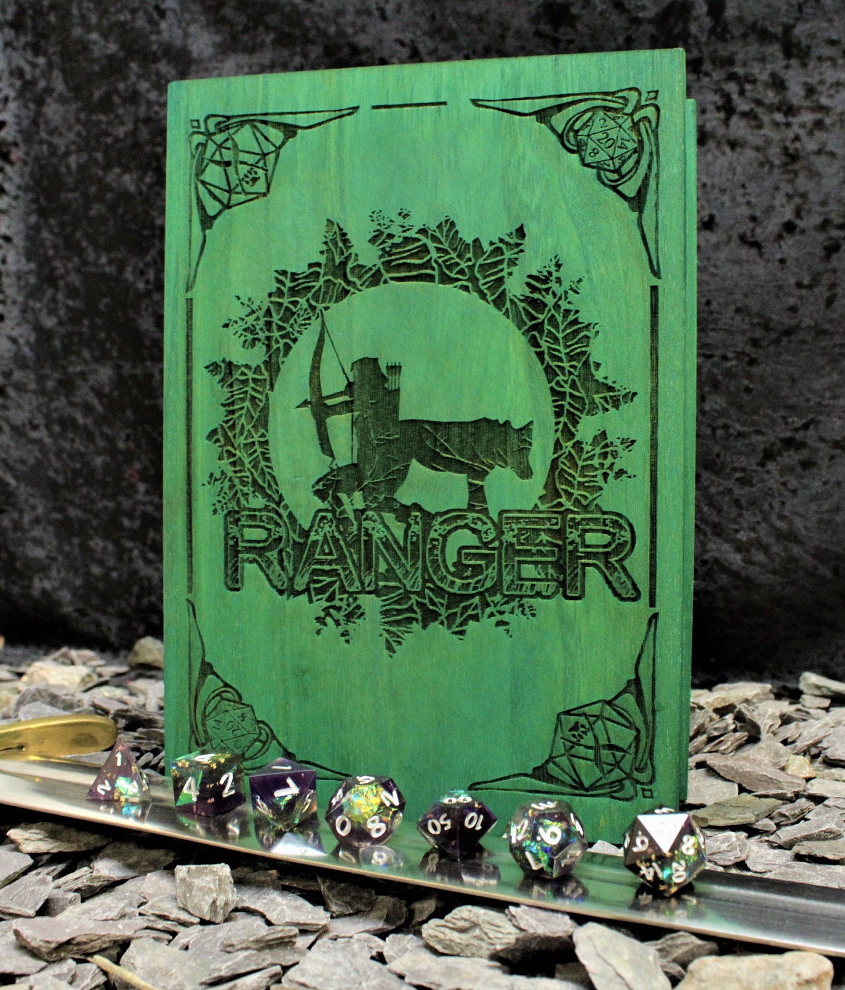 Ranger Book Effect Dice Box and Roll Tray DND D&D - Etsy