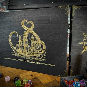 Personalised DM Screen | Nautical Design Dungeon Master Screen | D&D ...