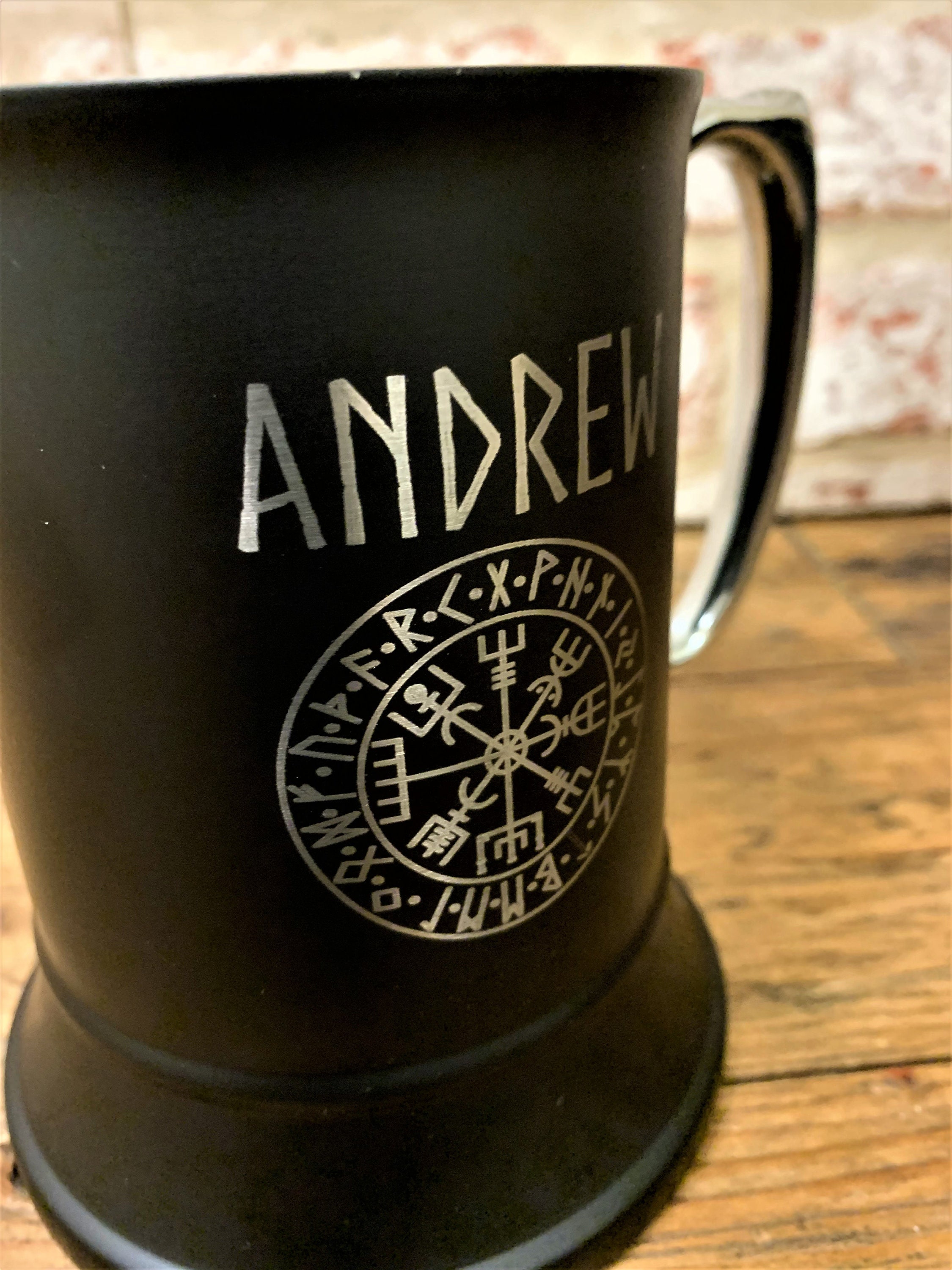 Personalised Viking Style Engraved Stainless Steel Tankard - Etsy