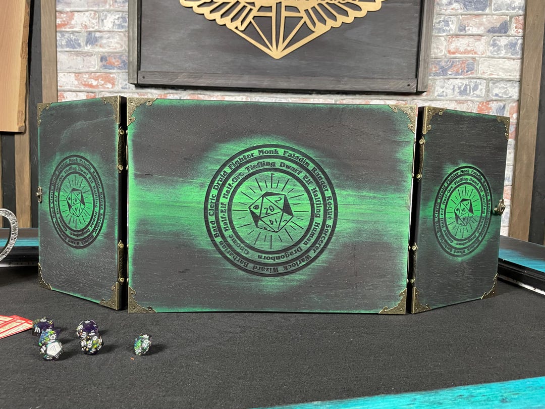 The Character Wheel Dungeon Master Screen Wooden DM Screen Dungeons ...