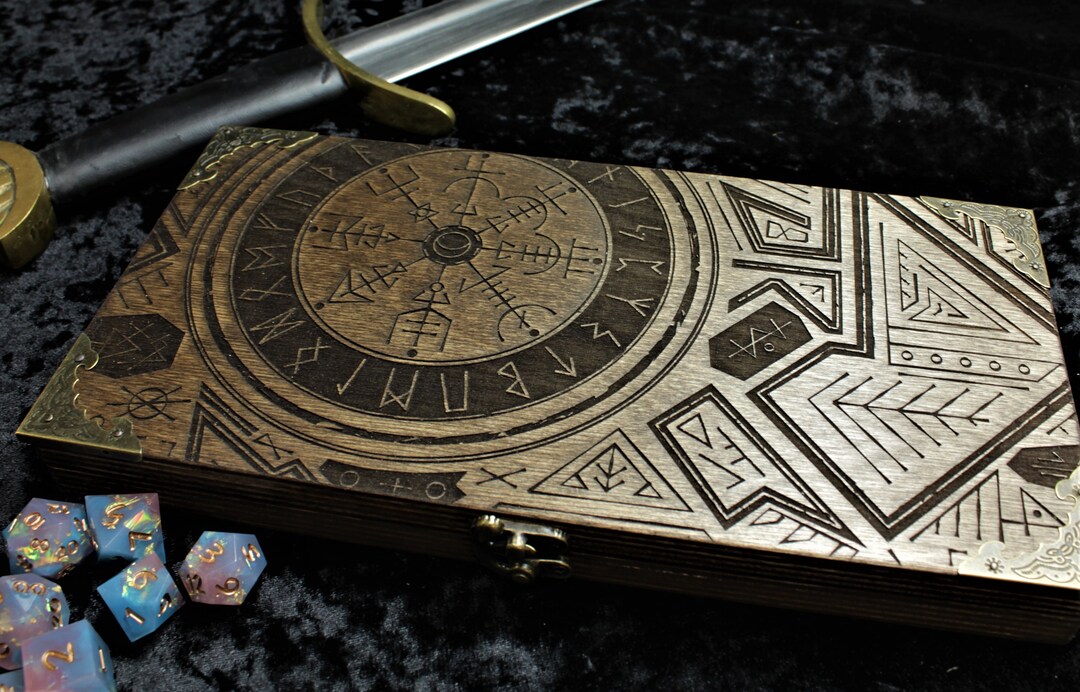 Viking Vault Wooden Dice Box | D&D RPG Tabletop Gaming - Etsy