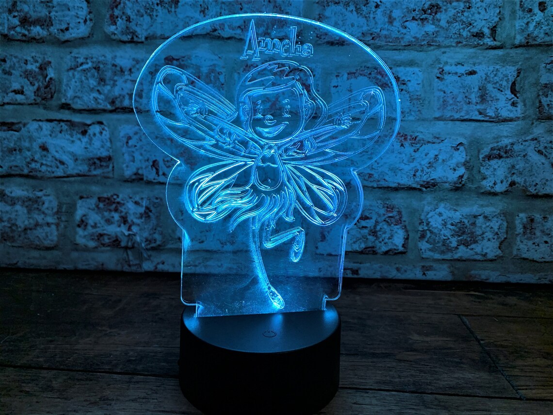 Personalised LED Colour Change Fairy Princess Mood Lamp | Etsy