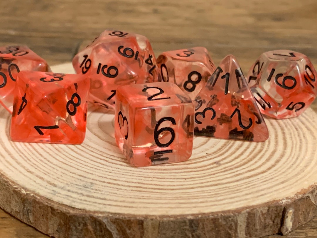 The Rogue's Dice Rogue's Symbol Inset Polyhedral Dice Set DND Dungeons ...