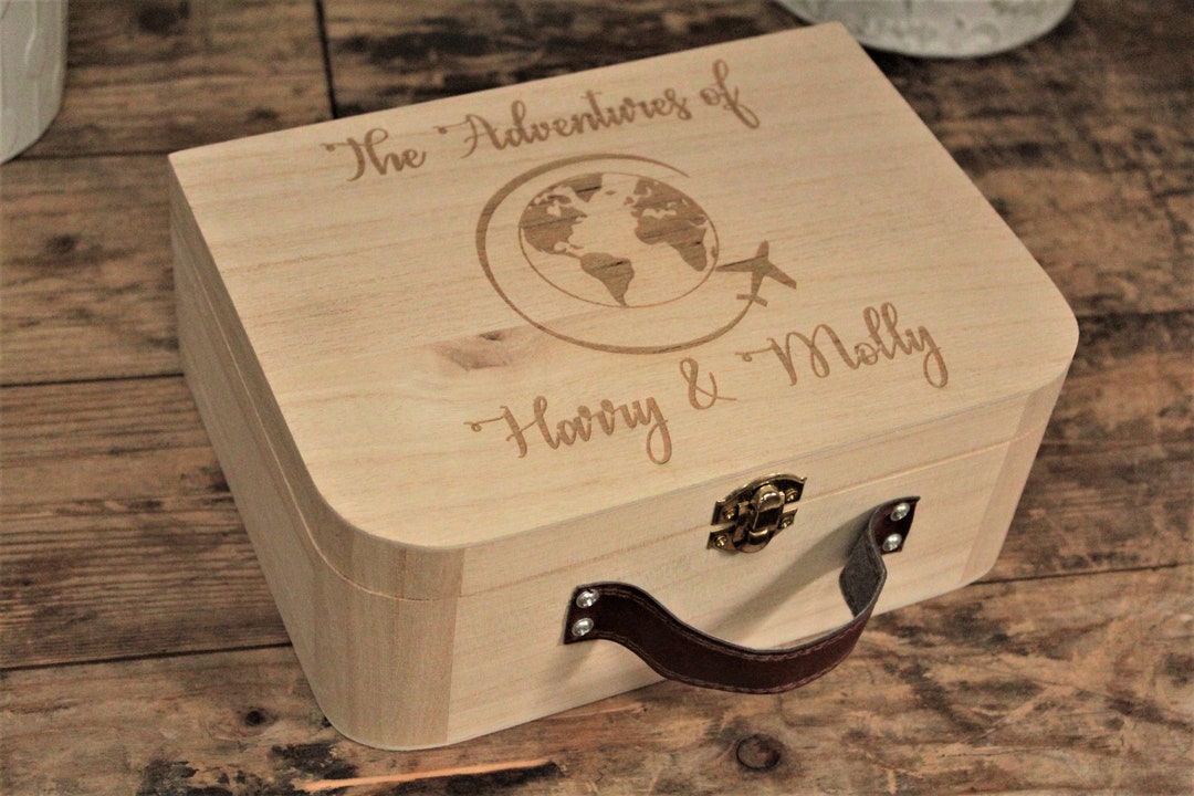 Personalised Gap Year / Travel Memories Suitcase Memory Box | Gap Year ...