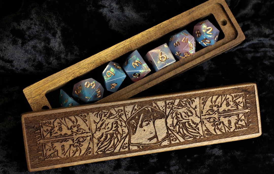 Luxury Solid Walnut Dice Box | Monsters Series - the Gelatinous Cube ...