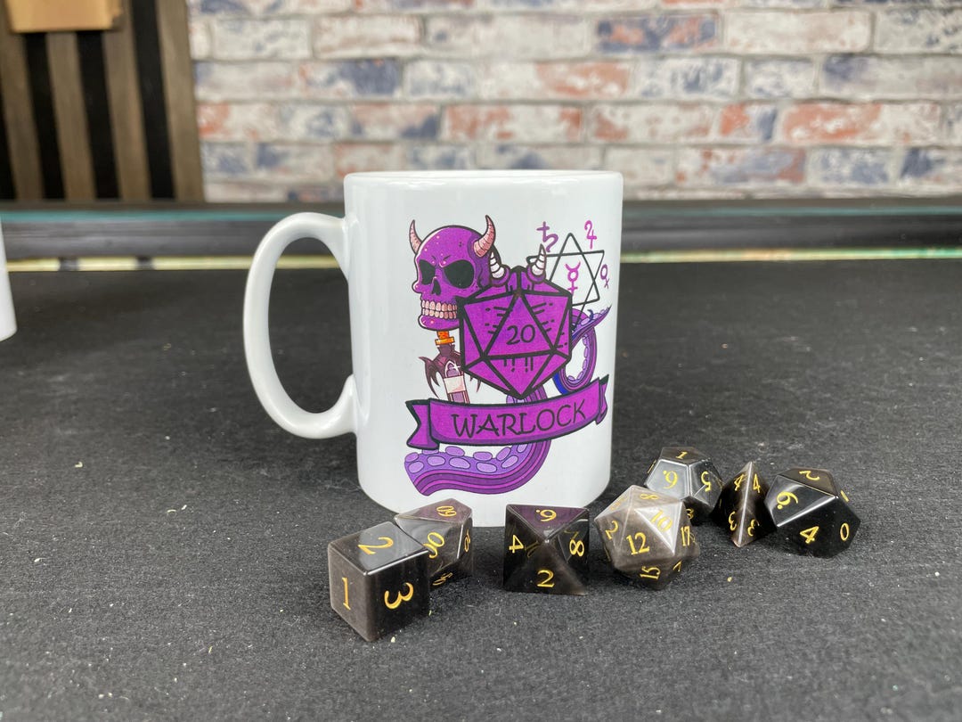 Warlock Class Mug | DND Ceramic Mug | Tabletop Gaming Gift | Dungeons ...