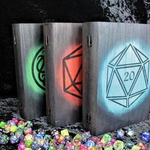 Book Style Dice Box and Roll Tray DND D&D Personalised Dungeons and ...