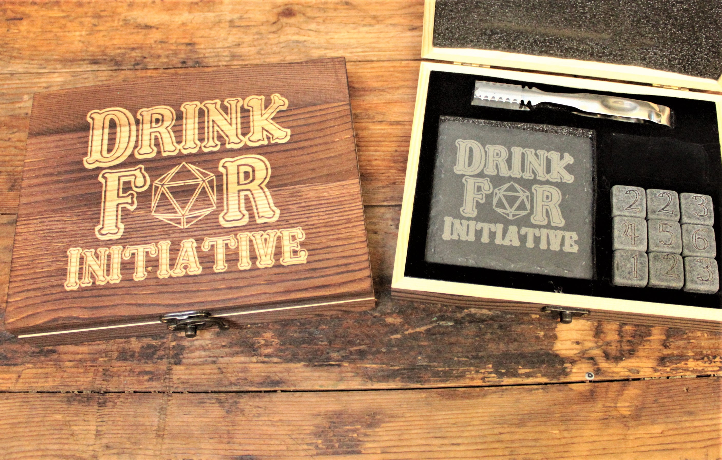 Drink for Initiative DND Drinking Gift Whiskey Stones - Etsy