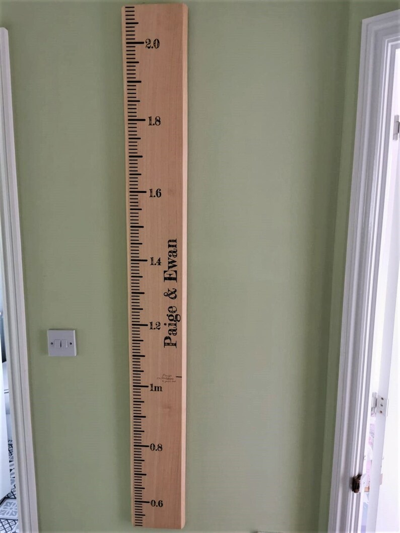 Personalised Wooden Height Chart Wooden Growth Chart | Etsy UK