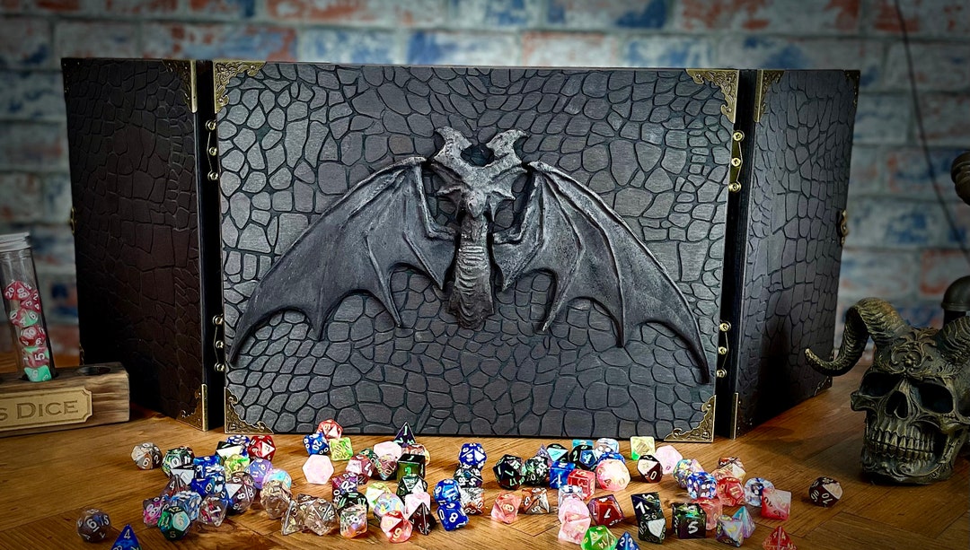 Dragon DM Screen | Wooden Dungeon Master Screen | DM Screen | 3D Dragon ...