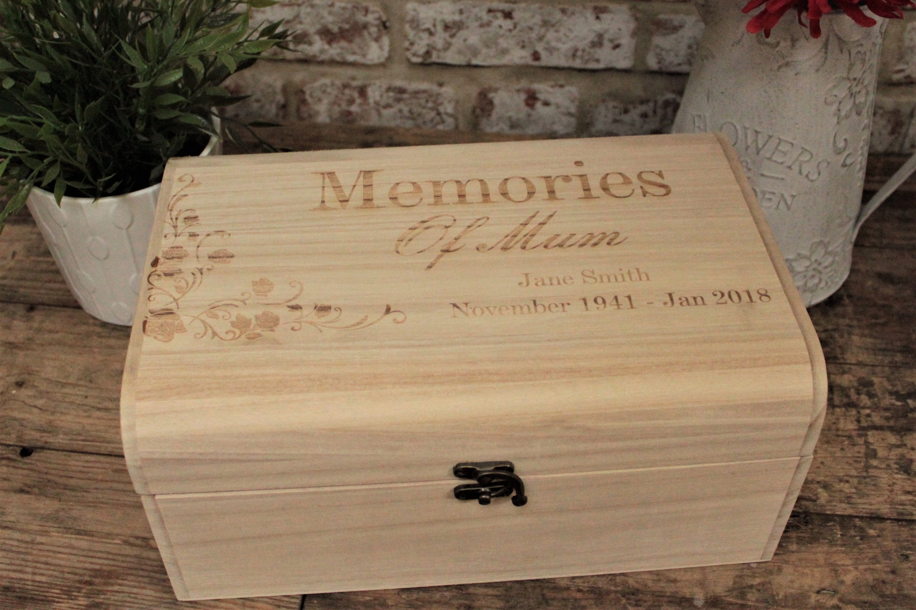 Personalised Memorial Box Memories of A Loved One Memorial - Etsy UK