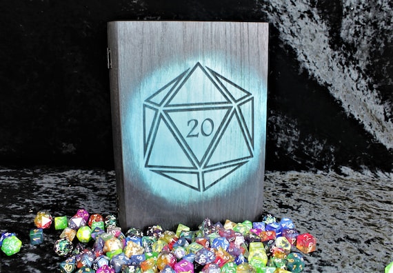 Book Style Dice Box and Roll Tray DND D&D Personalised - Etsy