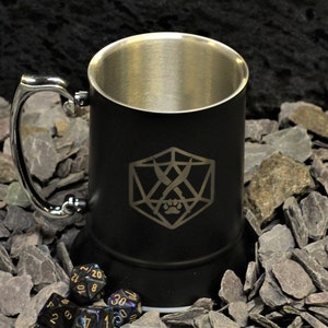 Ranger D&D Personalised Metal Drinking Tankard Drinking Cup DND D20 ...