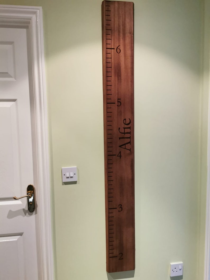 Personalised Wooden Height Chart Wooden Growth Chart | Etsy UK