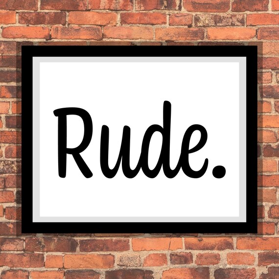 Typography Printable Quote Poster Print Funny Print Art Digital Art ...
