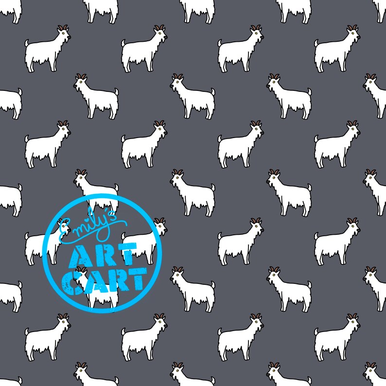 Goat Digital Seamless Pattern for Crafting and Design Projects - Etsy