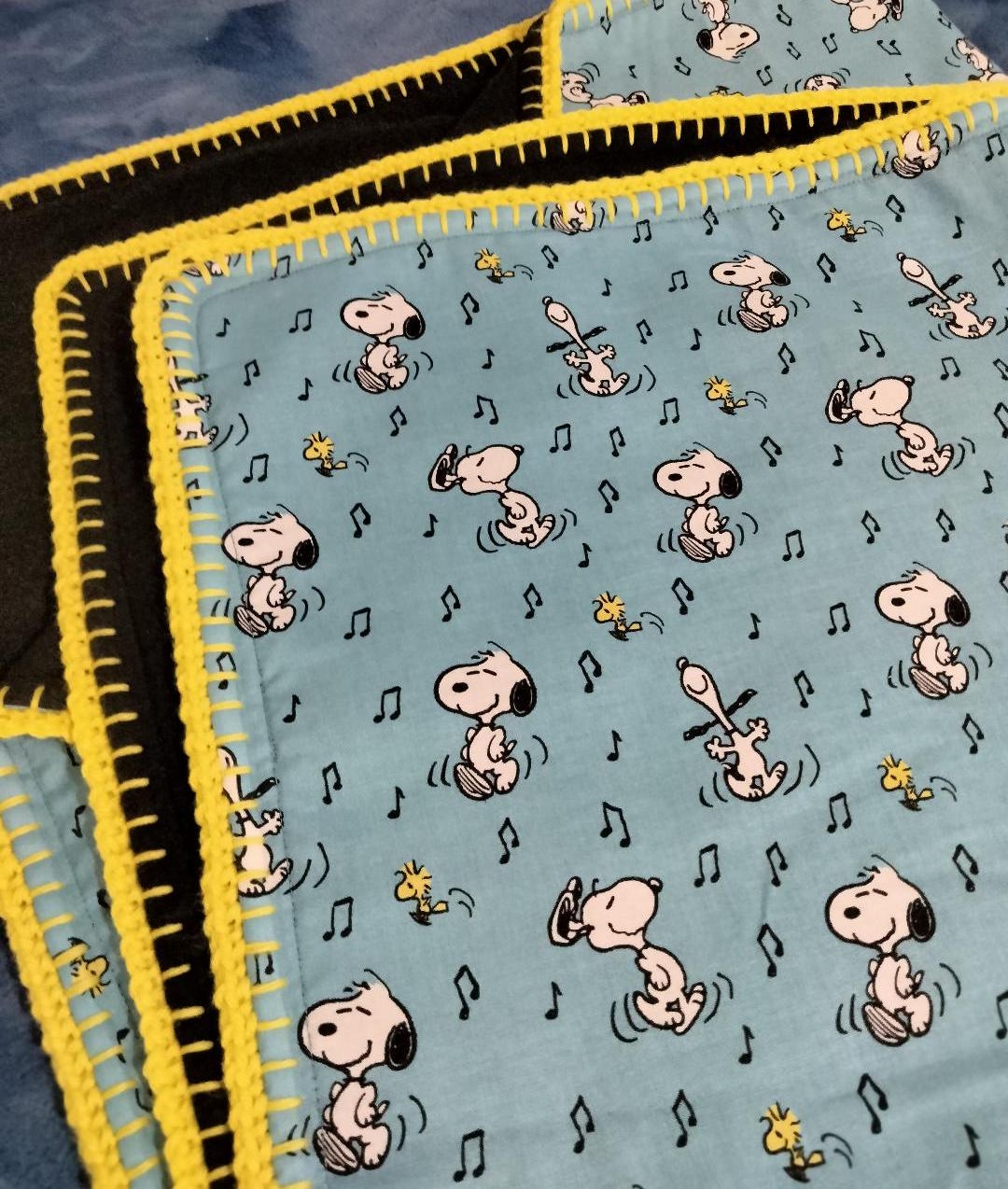 Dancing Snoopy Baby Blanket - Etsy
