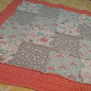 Sleepy Time Baby Rag Quilt - Etsy