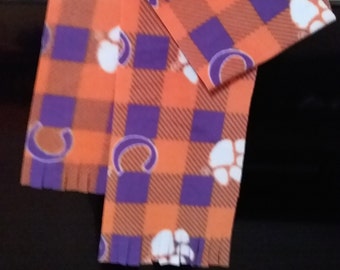 Clemson University Fighting Tigers Fleece Scarf - Etsy