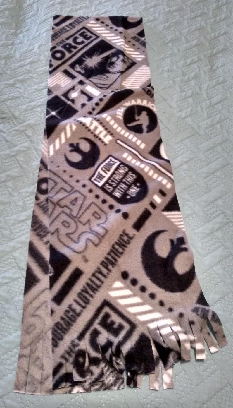 Star Wars Fleece Scarf - Etsy
