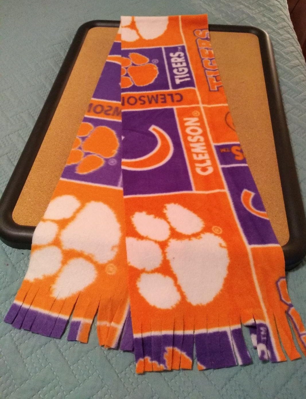 Clemson University Fighting Tigers Fleece Scarf | Etsy