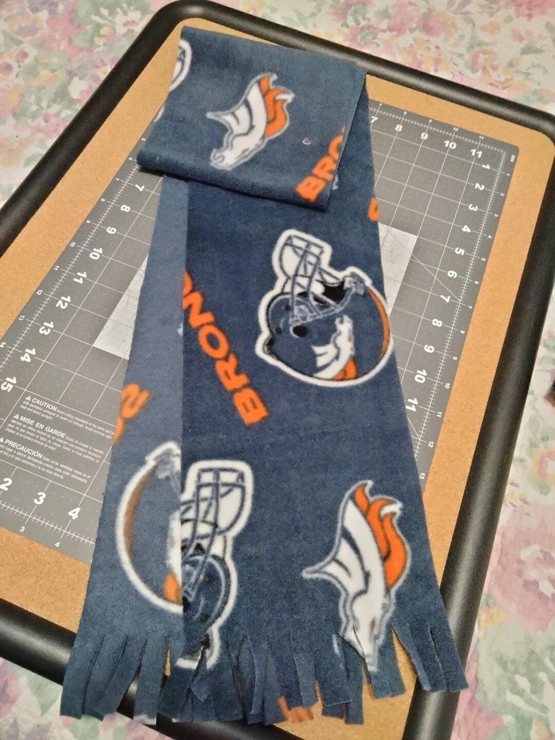 Denver Broncos Fleece Scarf - Etsy