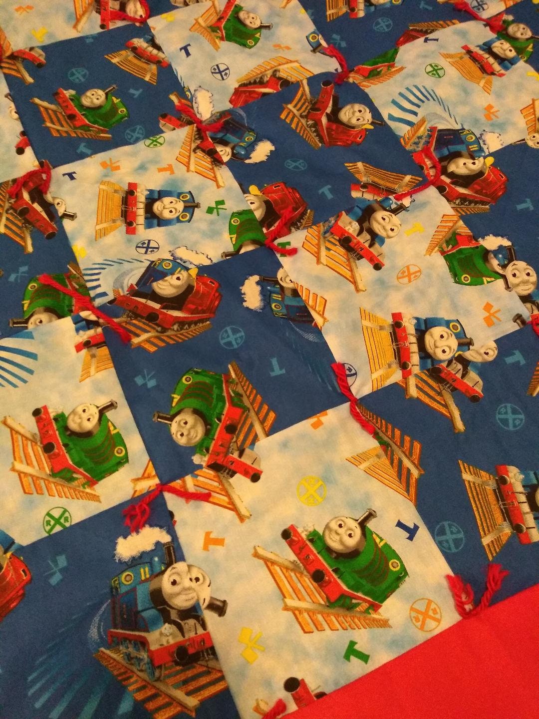 Thomas the Tank Engine Baby Quilt - Etsy