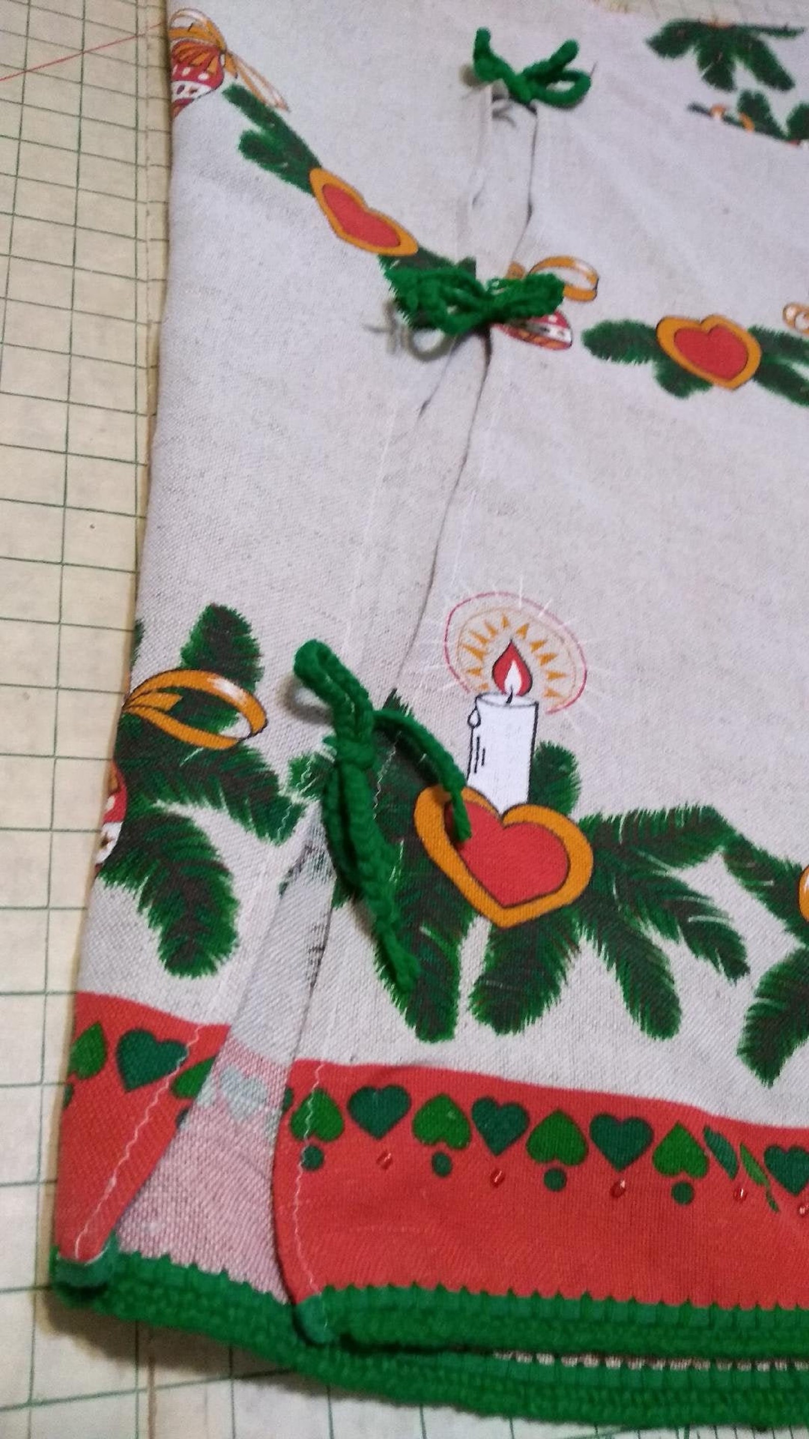 Hand Beaded Christmas Tree Skirt - Etsy