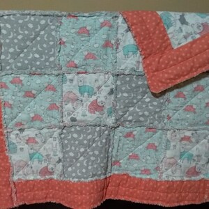 Sleepy Time Baby Rag Quilt - Etsy