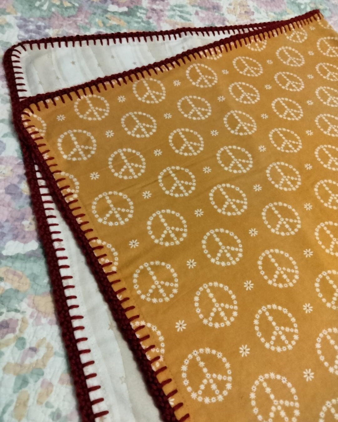Peace Sign Baby / Toddler Blanket - Etsy