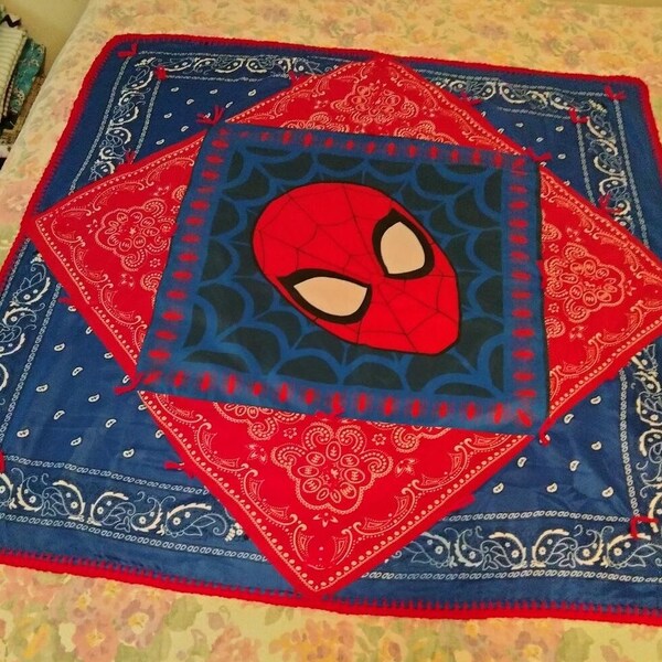 Spiderman Quilt - Etsy